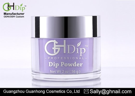 Organic Nail Salon Dip Powder Fingernails Dipping 2 Oz Capacity Purple Color