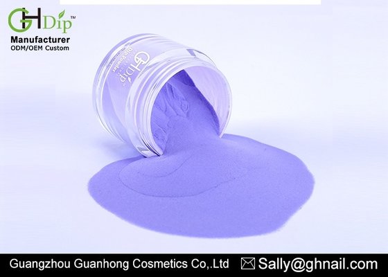 Organic Nail Salon Dip Powder Fingernails Dipping 2 Oz Capacity Purple Color