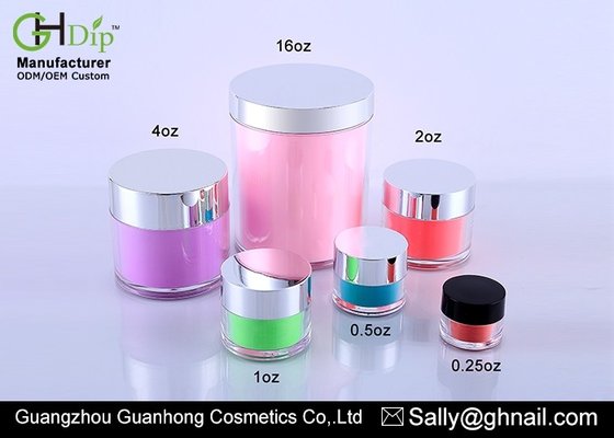 Durable 2 Oz Purple Color Nail Dip Powder Crack And Chip Resistant