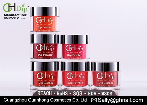 Natural Gel Dip Powder Nails Polish Healthy For Nail Beds , Water Resistant