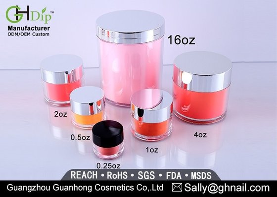 Natural Gel Dip Powder Nails Polish Healthy For Nail Beds , Water Resistant