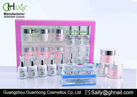 French Natural Finger Powder Nail Polish Kit 2 Oz Gel Powder Nail Kit