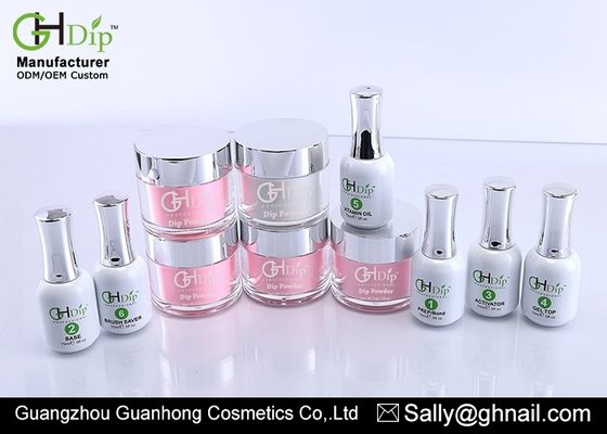 French Natural Finger Powder Nail Polish Kit 2 Oz Gel Powder Nail Kit