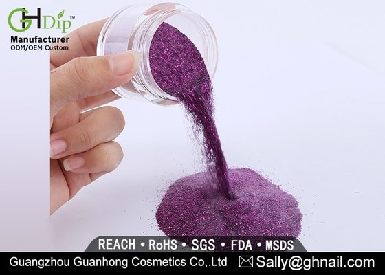 Capacity 2 Oz Glitter Dip Powder , Nail Dipping Powder Kit REACH Listed