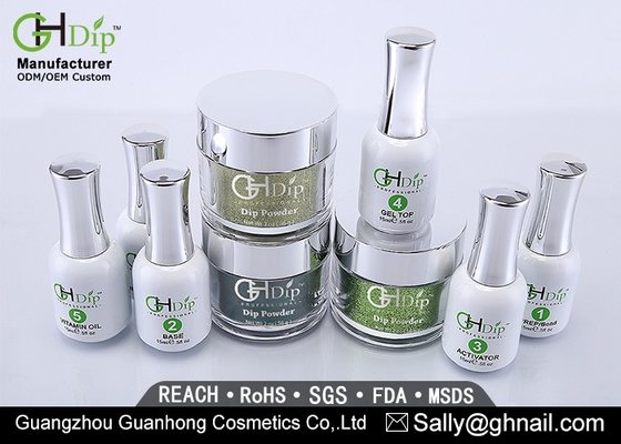 No UV Light Professional Acrylic Powder , Glitter Dip Powder Long Lasting
