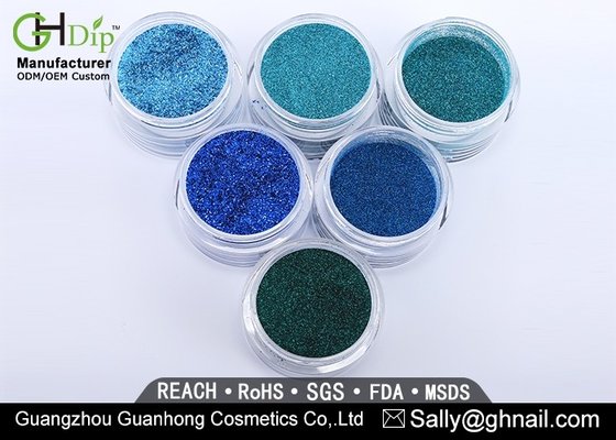 Custom Safety Shiny Acrylic Nail Dip Powder No Nicks For Salon / Home