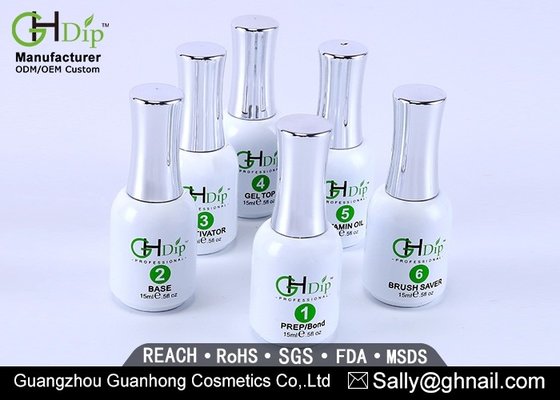 Natural Nail Dipping System 15 ML Capacity Without Odor , Non - Yellowing