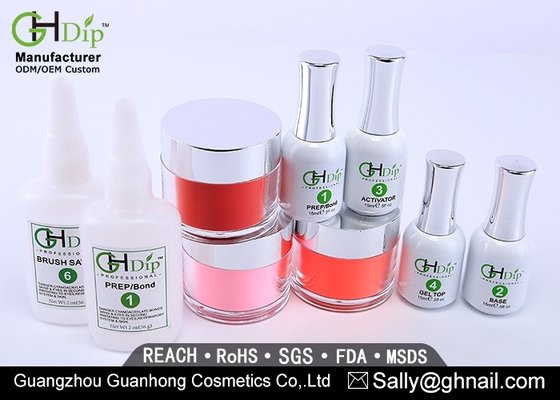 Natural Nail Dipping System 15 ML Capacity Without Odor , Non - Yellowing