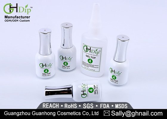 Gel Top Coat 15 ML Glue Nail Dipping System Liquid With Quick Dry