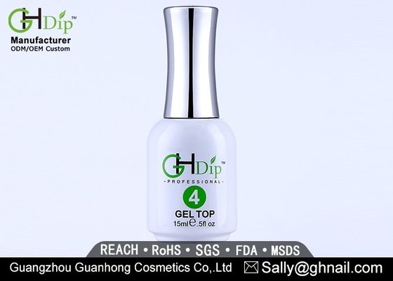 Gel Top Coat 15 ML Glue Nail Dipping System Liquid With Quick Dry