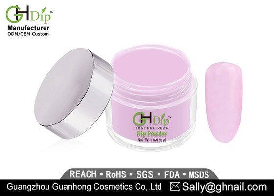 Private Label Gel Dip Powder Manicure Sweet Color No Smudging , Eco Friendly