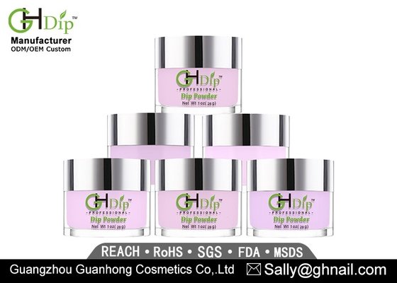 Private Label Gel Dip Powder Manicure Sweet Color No Smudging , Eco Friendly