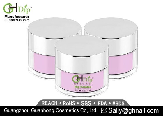 Private Label Gel Dip Powder Manicure Sweet Color No Smudging , Eco Friendly