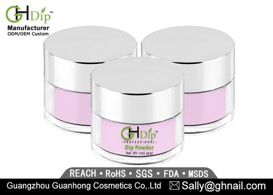 77-Durable Pink Acrylic Nail Colors Powder Dip Manicure Odor-free