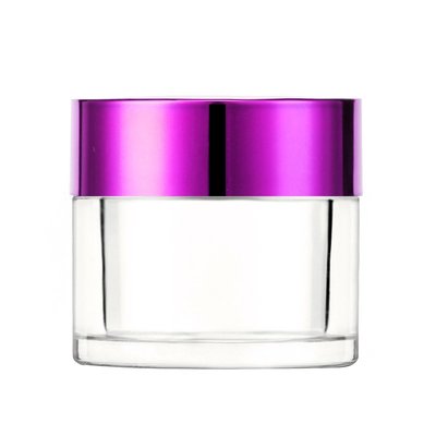 Blue 2 Oz Dip Powder Jar / Container With Electroplated Cap , MSDS Listed