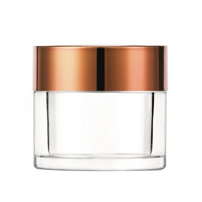 Blue 2 Oz Dip Powder Jar / Container With Electroplated Cap , MSDS Listed