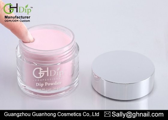 Organic White And Pink French Dip Kit Non - Irritating For Nail Beauty