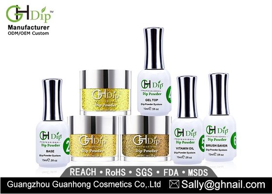 Easy Soak Off Organic Nails Acrylic Powder 1 Oz , Logo Printed Customized