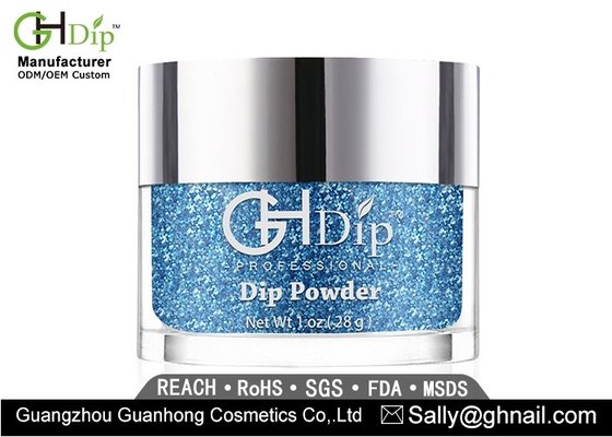 Stronger Healthy Glitter Nail Dip Powder No Layering OEM / ODM Service