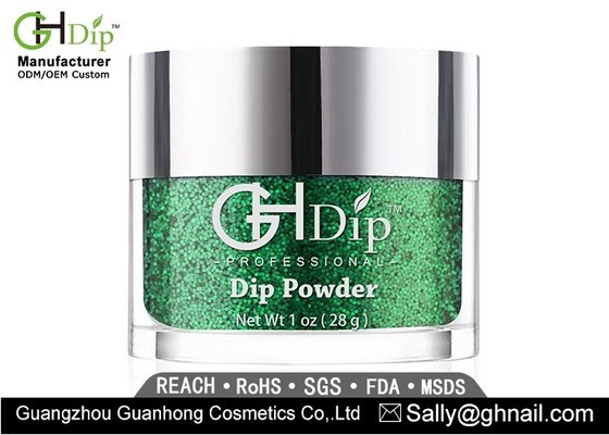 Green Luxury Healthy Nail Dipping Powder Finger Nail Polish Zero Dry Time