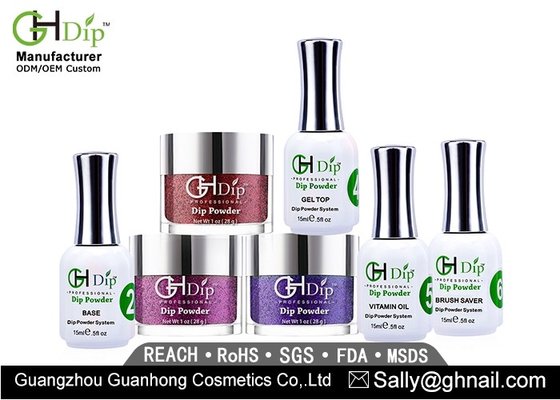 Eco - Friendly Healthy Glitter Nail Dip Powder Polish Manicure Non - Porous