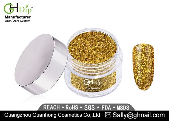 Non - Toxic Organic Nail Salon Acrylic Powder Crack Resistant With Glitter Color