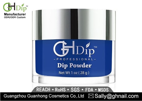 66-Natural Nail Blue Colored Acrylic Powder Dip Manicure 2 Oz Water Resistant