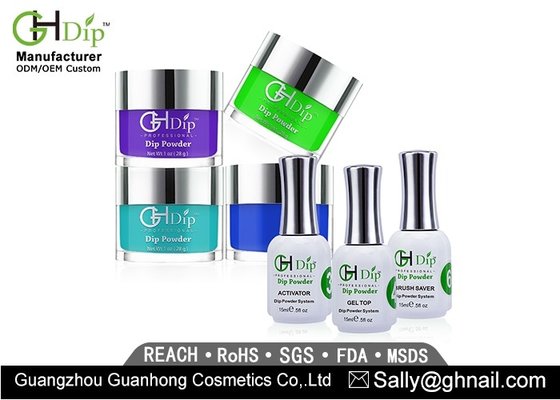 66-Natural Nail Blue Colored Acrylic Powder Dip Manicure 2 Oz Water Resistant