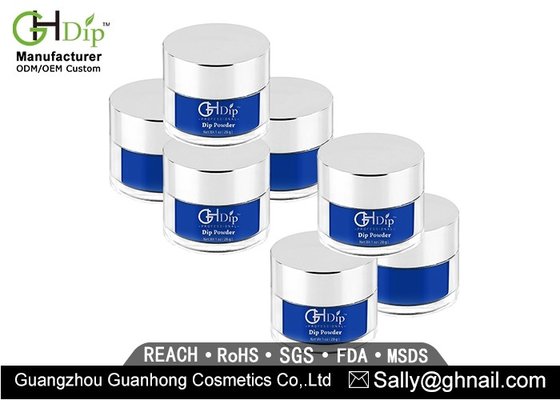 66-Natural Nail Blue Colored Acrylic Powder Dip Manicure 2 Oz Water Resistant