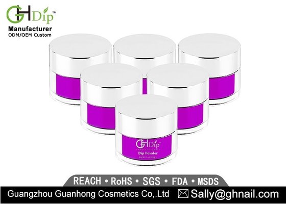 Purple Quick Dip Natural Color Acrylic Powder Odorlessness For Home / Salon