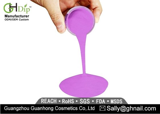 39-No Clumps 2 Oz Purple Color Acrylic Dip Powder And Liquid Quick Dip Fast Dry