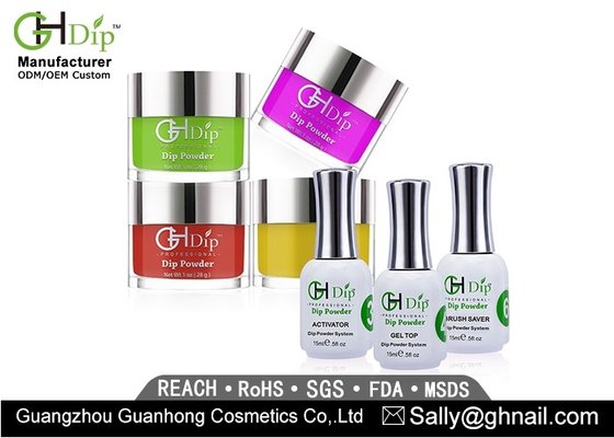 Non - Irritating Organic Nail Powder / Acrylic Gel Powder For Fingernails