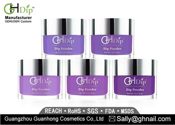 5-High Glossy Color 2 Oz Acrylic Nails Dip Powder Gel Manicure Customized Logo