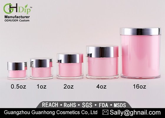 High Shine Gel Dip Powder Crack Resistant Pink And White Dipping Powder
