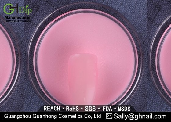 High Shine Gel Dip Powder Crack Resistant Pink And White Dipping Powder