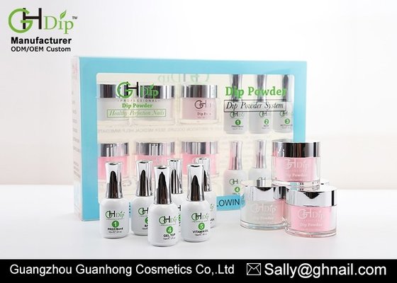 Durable 2 Oz French Dip Kit Long Lasting , No Pollution French Tip Manicure Set