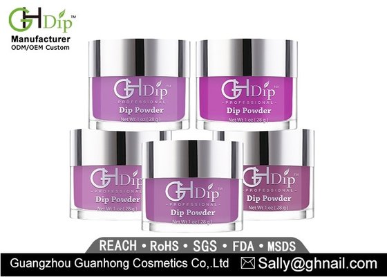 1 Oz Colored Gel Nail Dipping System Chipping Resistance No Harmful Primer