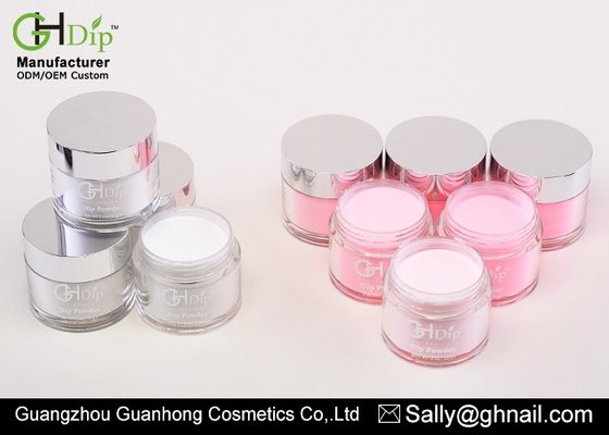 Natural Dip Powder French Manicure , Nail Dip Kit Crack Resistant