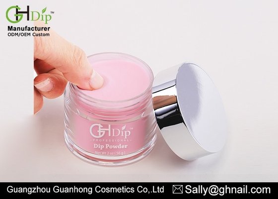 Natural Dip Powder French Manicure , Nail Dip Kit Crack Resistant