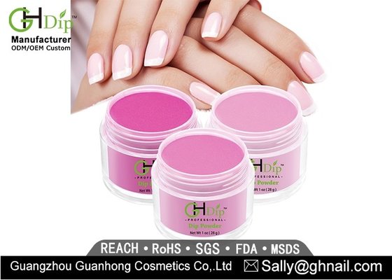 Scratch Resistant Quick Dip Powder System Kit Pink And White Color