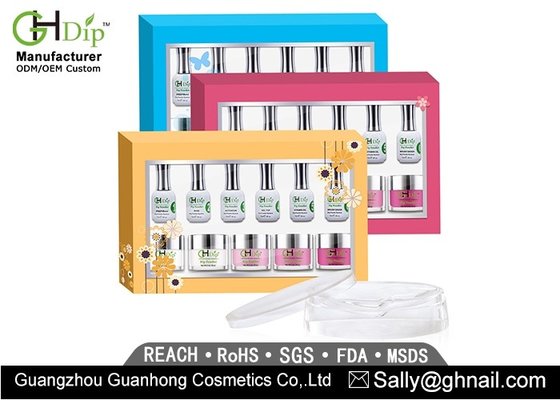 Scratch Resistant Quick Dip Powder System Kit Pink And White Color