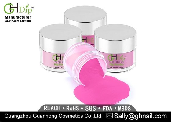 Scratch Resistant Quick Dip Powder System Kit Pink And White Color