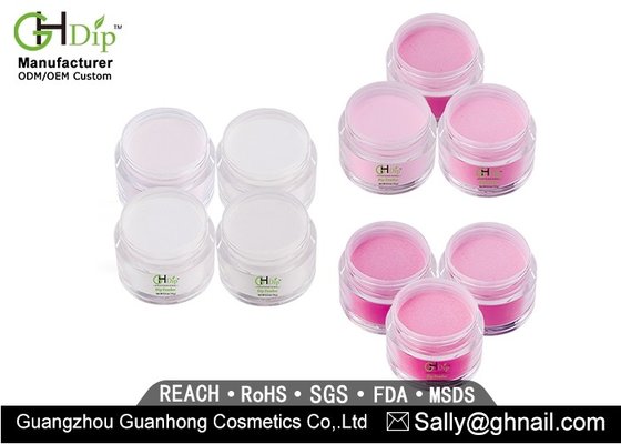 French Manicure Gel Dip Kit Odorless Non - Pollution For Girls , REACH / RoHS Standard