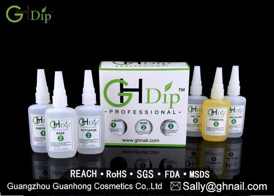 Natural Organic Dip Powder Nail System 2 Oz Nail Polish Glue No Light Needed