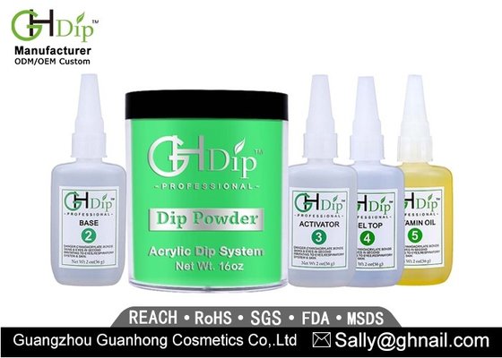 Healthy Nail Dipping System No Odor For Finger / Toes Nail Design