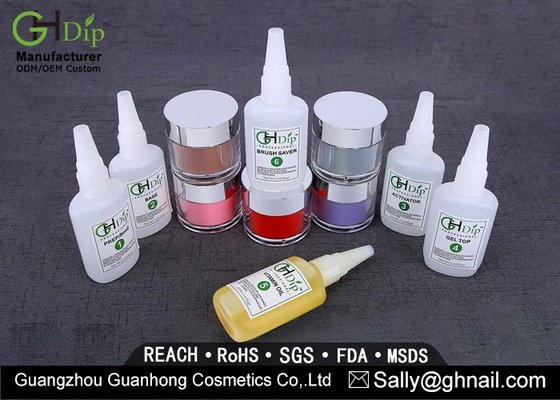 Durable Gel Powder Nails System Liquid Refill For Nail Salon , No Lamp Cure