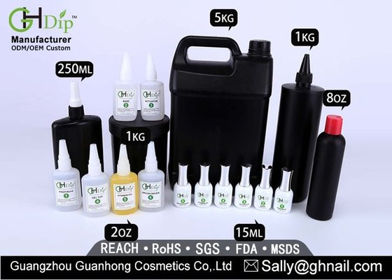 Durable Gel Powder Nails System Liquid Refill For Nail Salon , No Lamp Cure