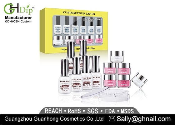 Healthy French Dip Kit Nail Polish Strong Crack Resistant With Multiple Color