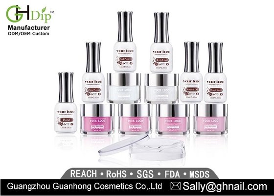 High Shine French Manicure Dip Powder Kit Long Lasting Quick Diping