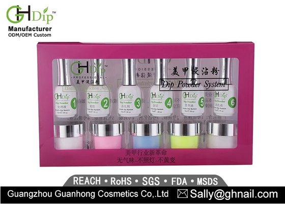 1 Oz / 2 Oz Healthy Acrylic Dipping Powder Full Set Easy Soak Off Non - Yellowing